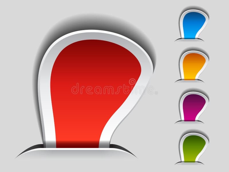 Anule etiquetas anexadas ilustração do vetor. Ilustração de branco ...