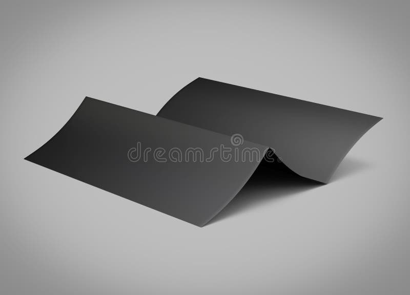 Anule a Folha De Papel Dobrada Ilustração Stock - Ilustração de amostra ...