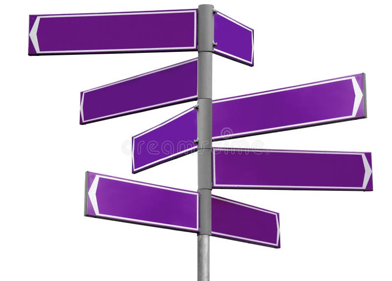 Anule O Sinal De Sentido Violeta Foto de Stock - Imagem de bolbo, norte ...