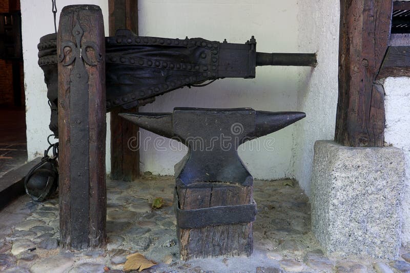 Anvil and bellows stock image. Image of biceps, health - 73564549