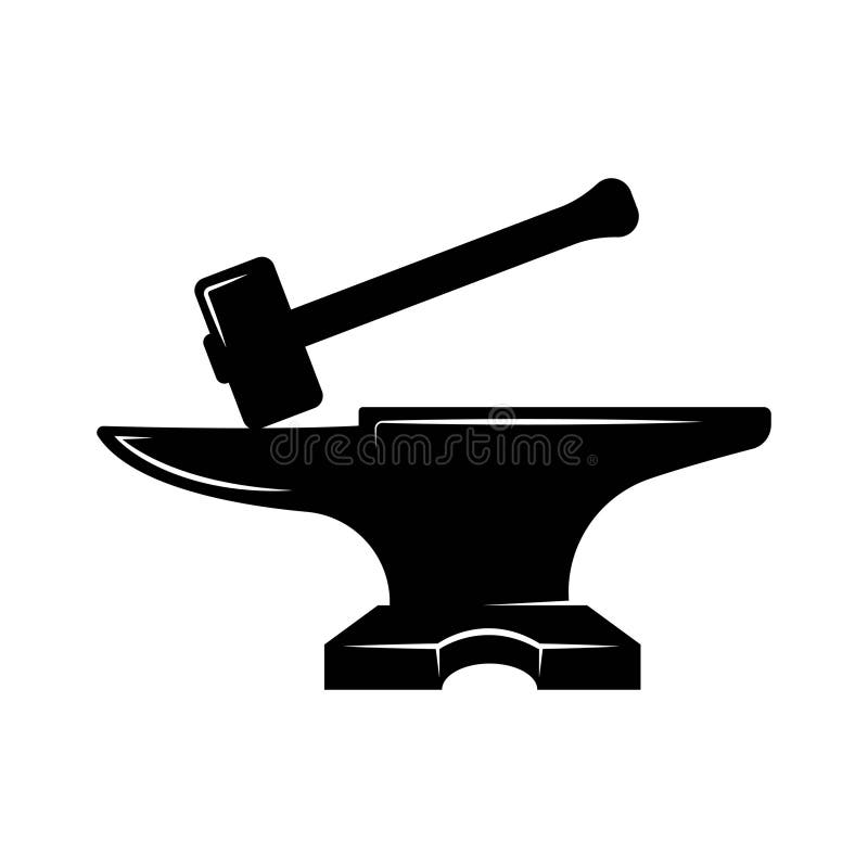 Anvil for Blacksmith Illustration Symbol Vector Logo Stock Vector ...