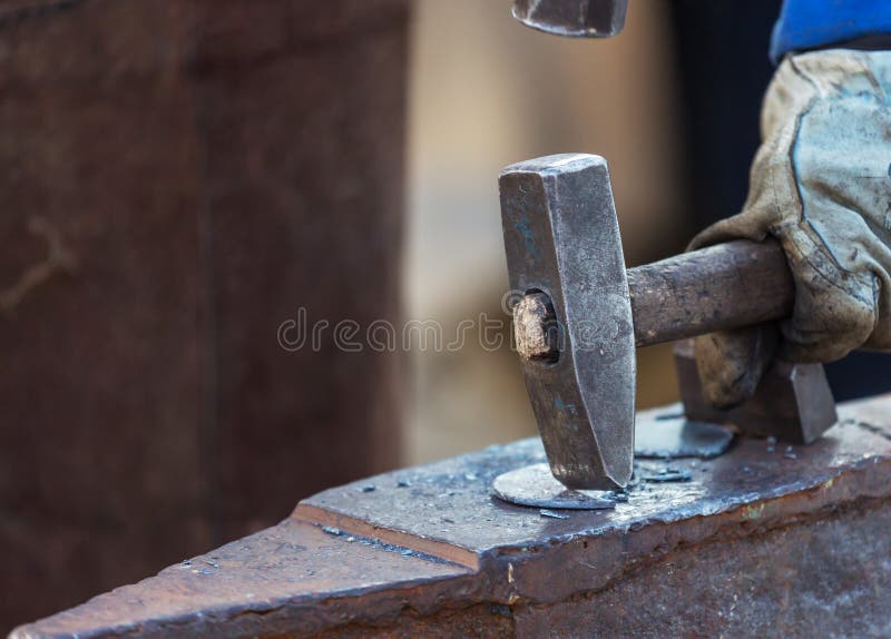 Anvil stock photo. Image of heat, ironwork, burning - 232326194
