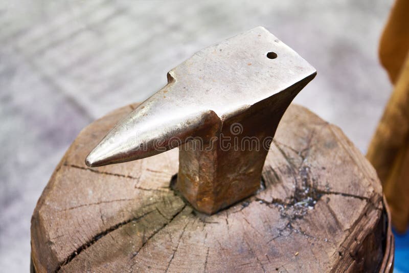 Anvil for forged work stock image. Image of ancient - 262187121