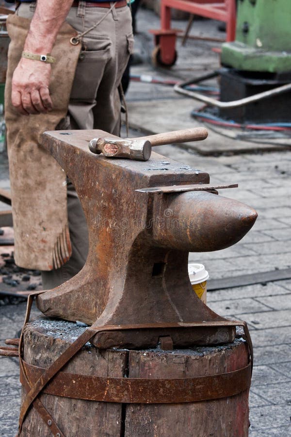 Anvil and hammer stock photo. Image of inside, country - 20188874