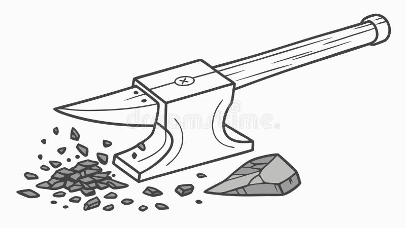 Anvil and Hammer, Forge Work, Manual Craftsmanship, Vector Design ...