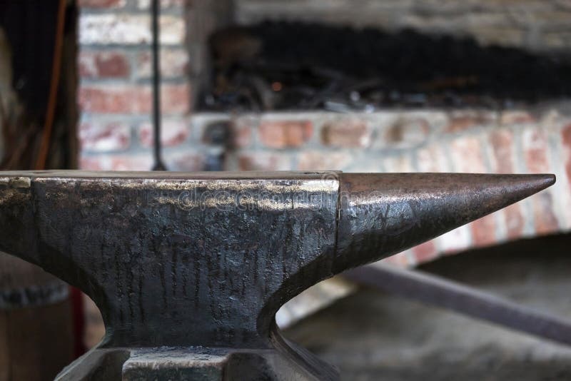 Anvil in historical forge stock photo. Image of sword - 162392730