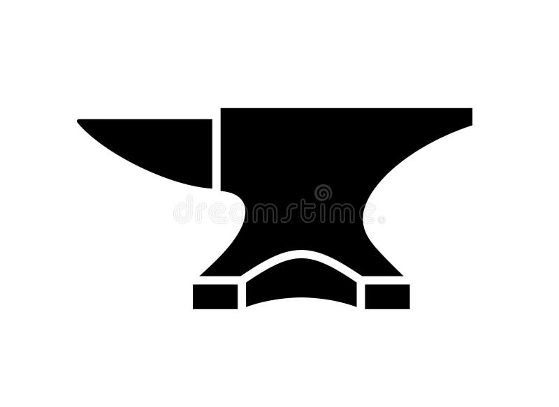 Anvil Icon. Attribute of a Blacksmith or Forge. Symbol of Forging ...