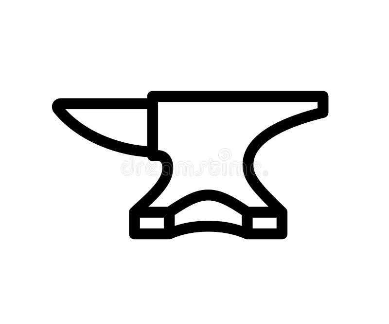 Anvil Icon. Attribute of a Blacksmith or Forge. Symbol of Forging ...