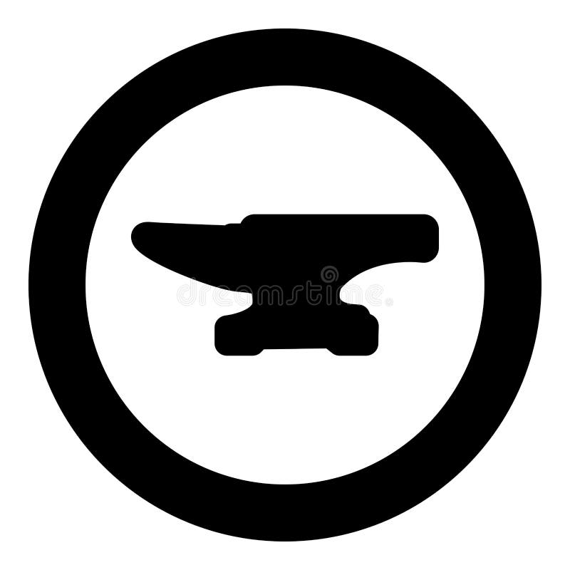 Anvil black graphic sign stock vector. Illustration of hammersmith ...