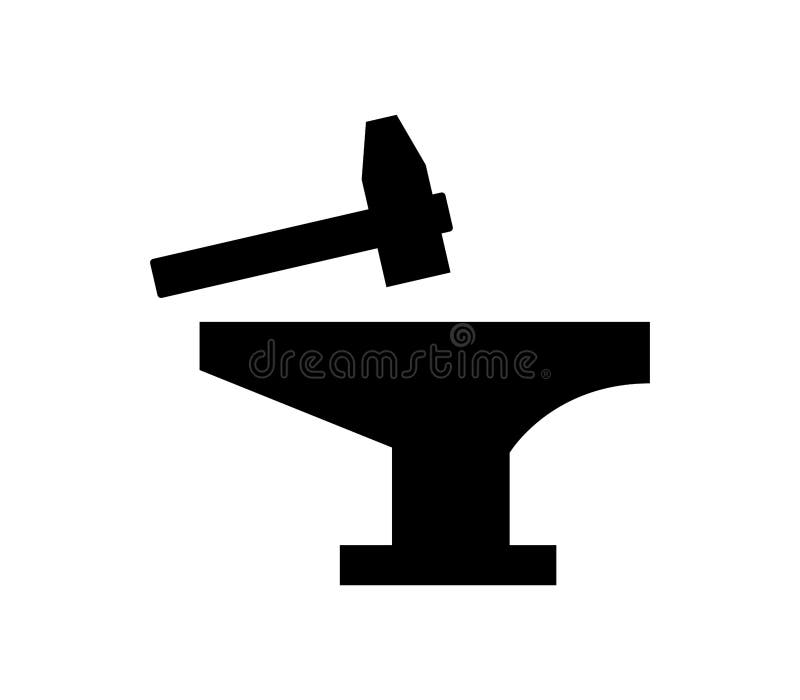 Anvil icon stock illustration. Illustration of blacksmith - 114360274