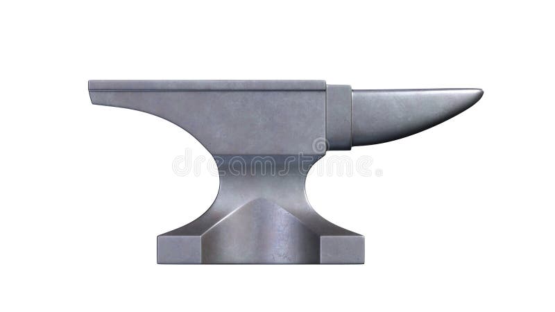 A Anvil isolated on white stock illustration. Illustration of white ...