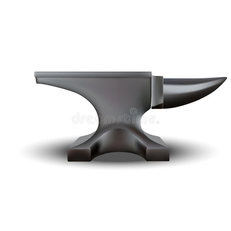 Anvil stock vector. Illustration of cartoon, iron, weight - 53440398