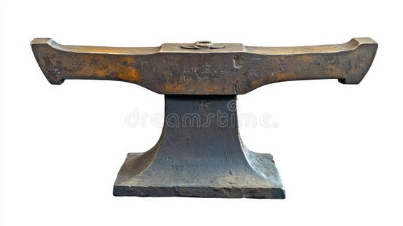 A Detailed View of a Vintage Metal Anvil Showcasing Its Unique Texture ...