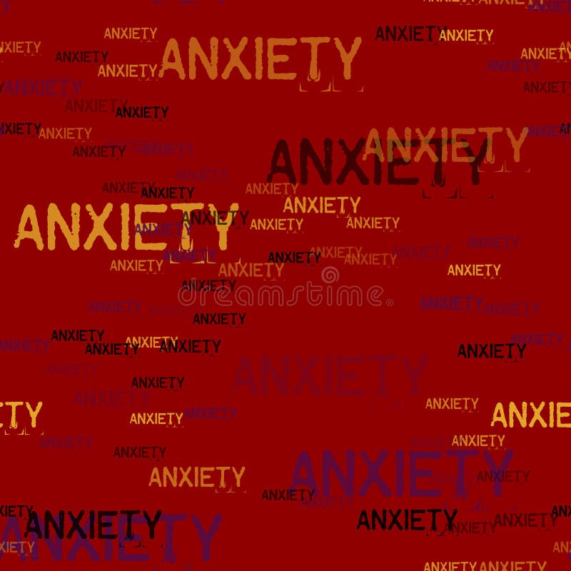 Anxiety typography pattern stock vector. Illustration of pattern ...