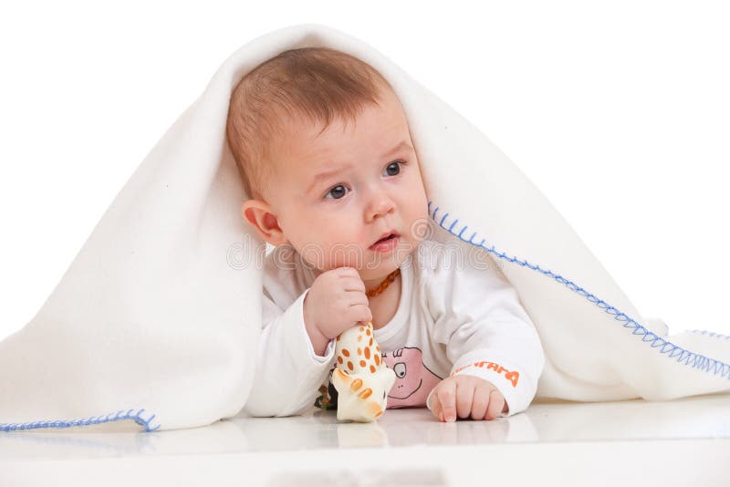 Anxious baby stock photo. Image of concentrated, skin - 12787120