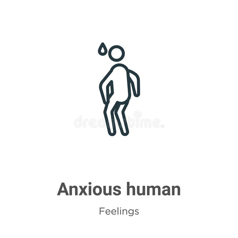 Anxious Human Transparent Icon. Anxious Human Symbol Design from Stock ...