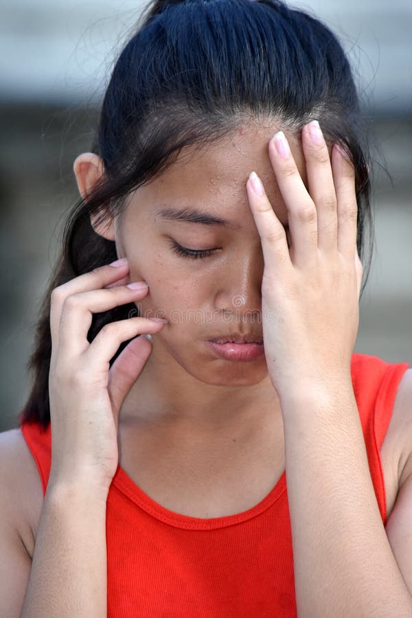 An an Anxious Young Person stock photo. Image of nervous - 159234698