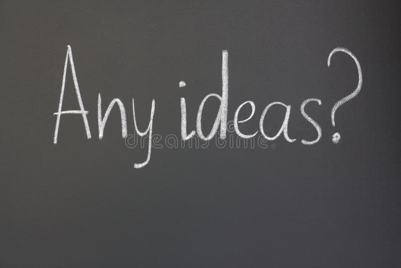 Any ideas stock photo. Image of painting, motivation - 35268830