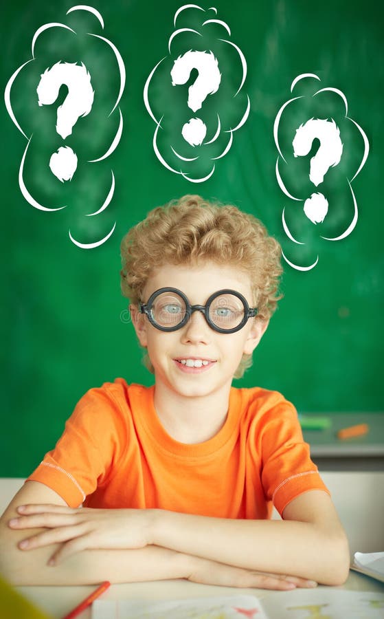 Any ideas? stock photo. Image of cute, elementary, education - 33831696