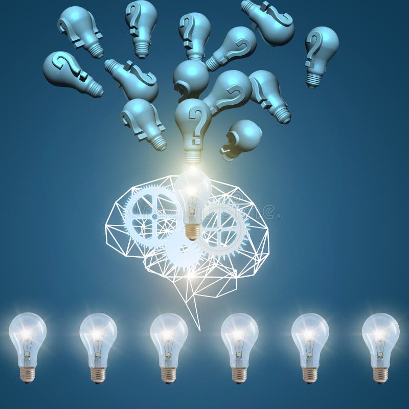 Any Issues are Resolved in the Brain . Stock Illustration ...