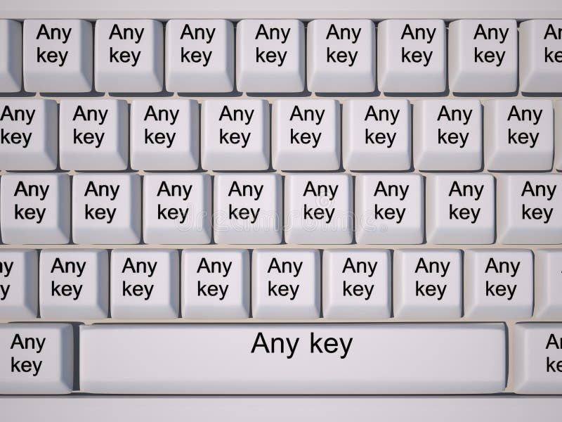 Any key stock illustration. Illustration of icon, humor - 18633987