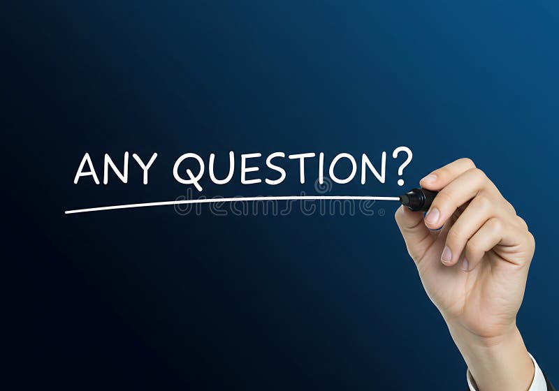 Any Question Handwriting Inspires Thoughtful Reflection and Forward ...