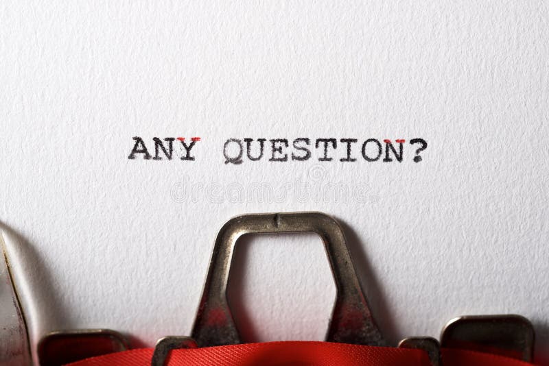 Any question? text stock photo. Image of student, rustic - 185466062