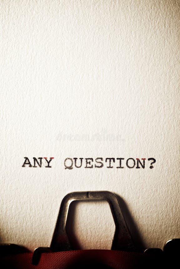 Any question? text stock photo. Image of capital, design - 185466110