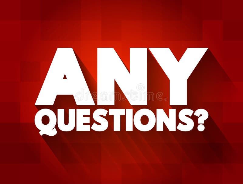 Any Questions Question Text Quote, Concept Background Stock ...