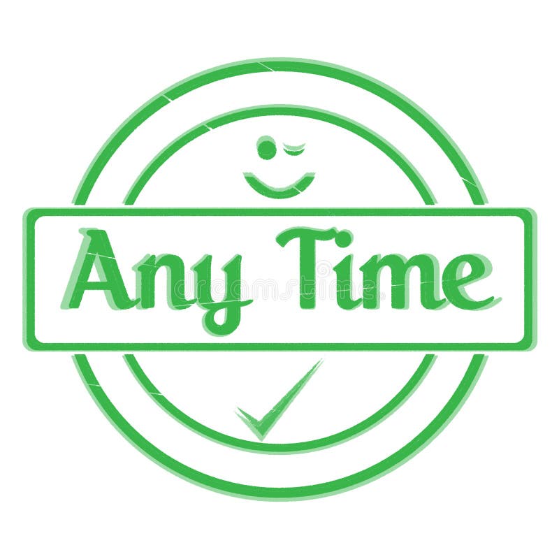 102-Any Time Stamp stock illustration. Illustration of immigration ...