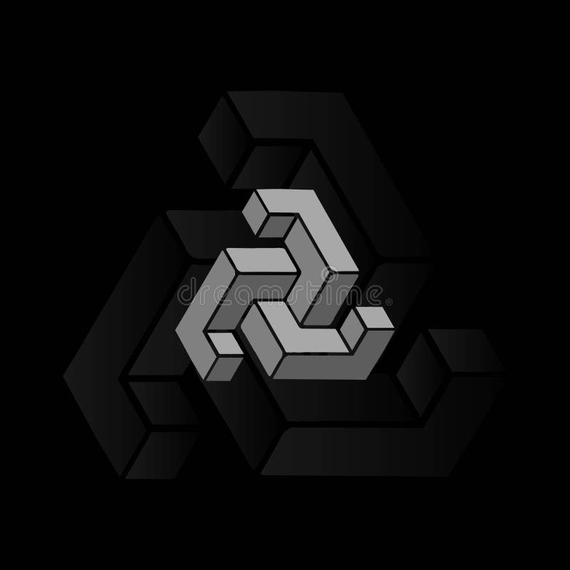 Block Pyramid Triangle Stock Illustrations – 1,058 Block Pyramid ...