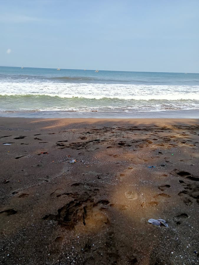 Anyar beach Indonesia stock image. Image of beach, sand - 274103003