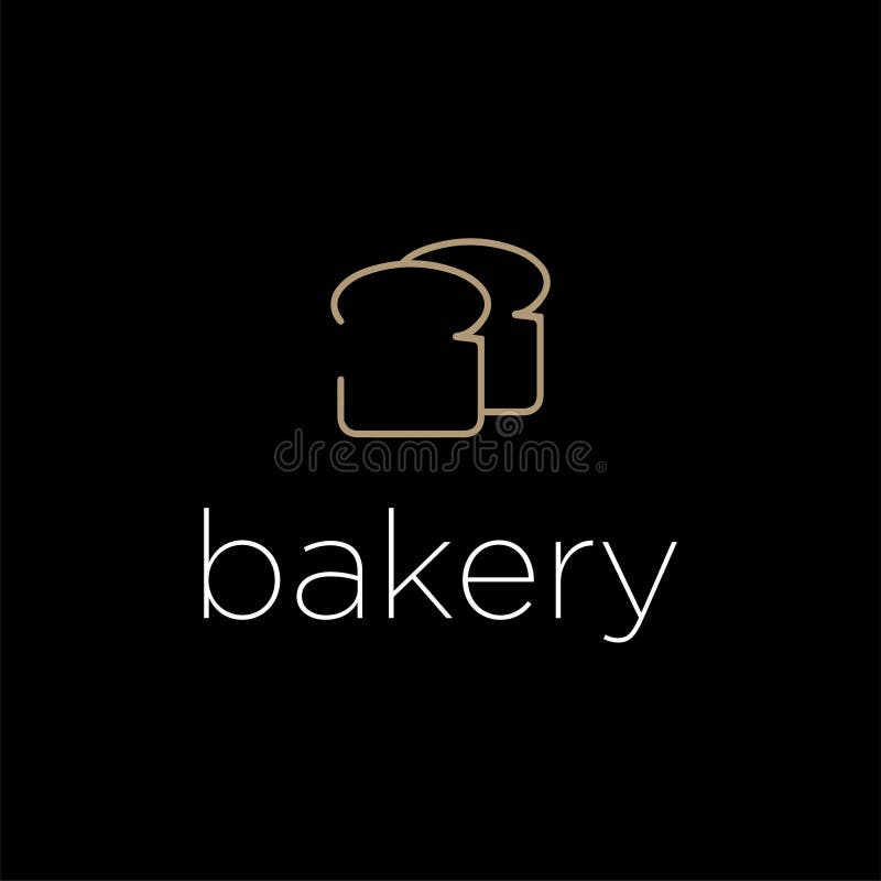 Simple Minimalist Bread Bakery Logo Design Vector Stock Vector ...