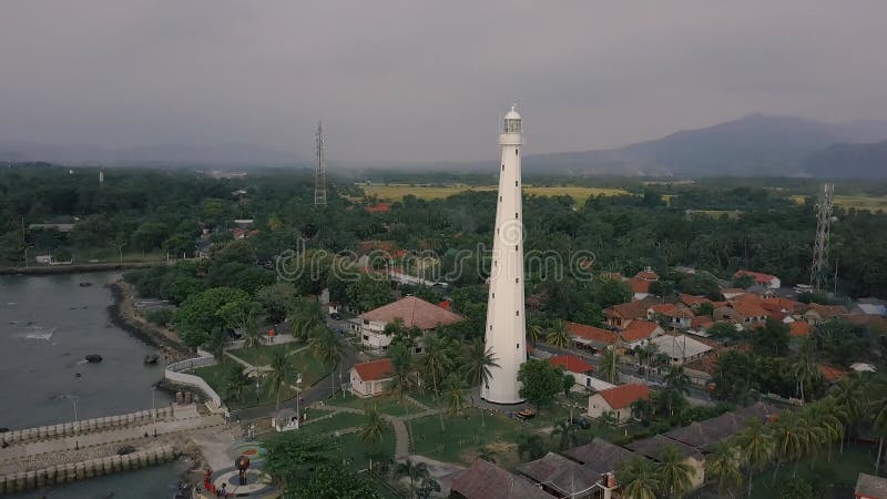 Anyer Banten Lighthouse West Java Stock Footage - Video of beach ...
