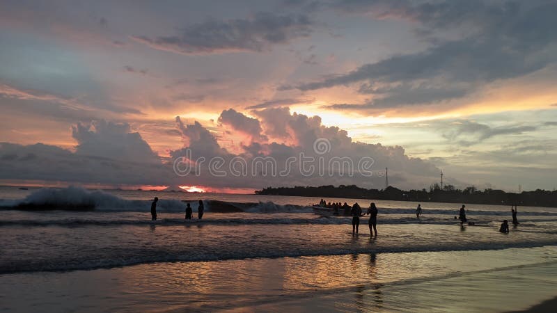 Anyer Beach Serang Regency Banten Indonesia Stock Photos - Free ...