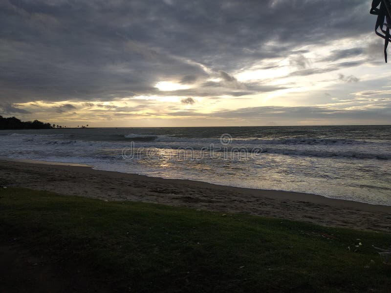 Anyer beach stock image. Image of ocean, sunrise, dusk - 205458873