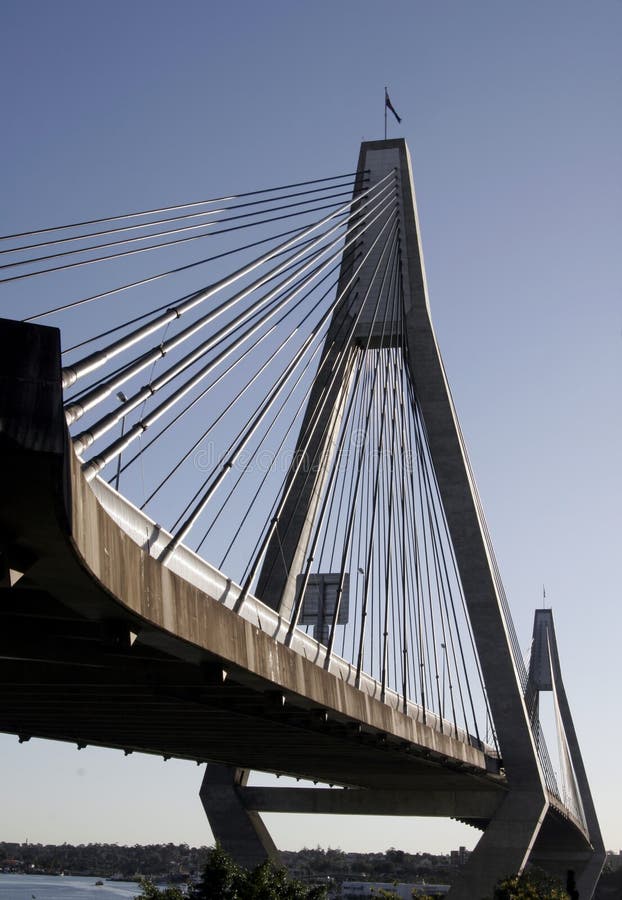 Anzac Bridge editorial photo. Image of bridge, stay, urban - 1062391