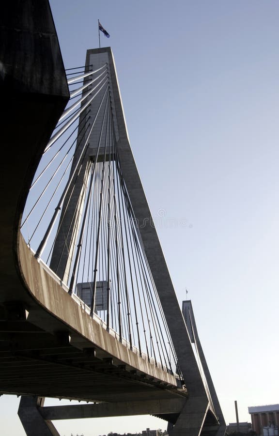 Anzac Bridge stock photo. Image of transport, metal, concrete - 1113006