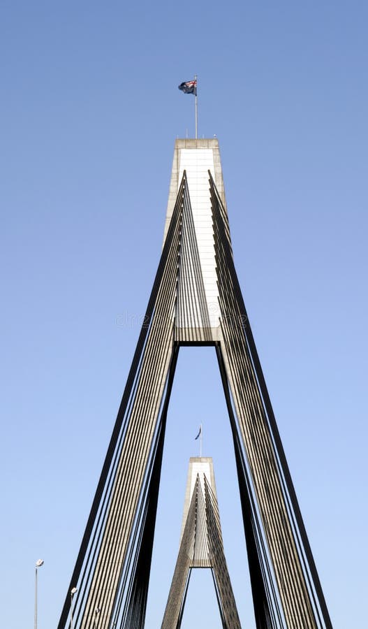 Anzac Bridge editorial image. Image of traffic, bridge - 1217885