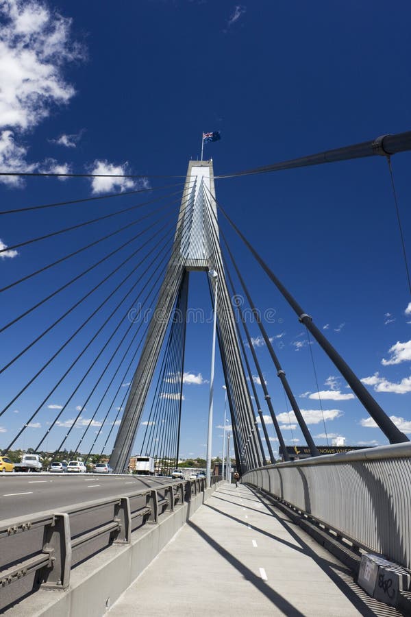 Anzac Bridge, Sydney editorial photography. Image of longest - 7788287