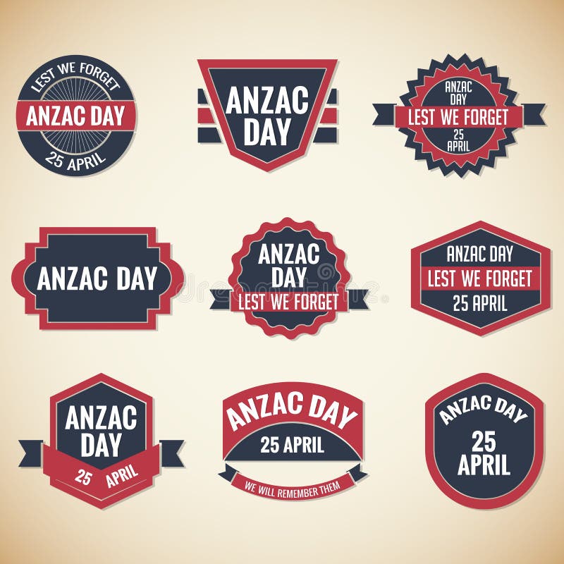 Anzac Day Logo Stock Illustrations – 401 Anzac Day Logo Stock ...