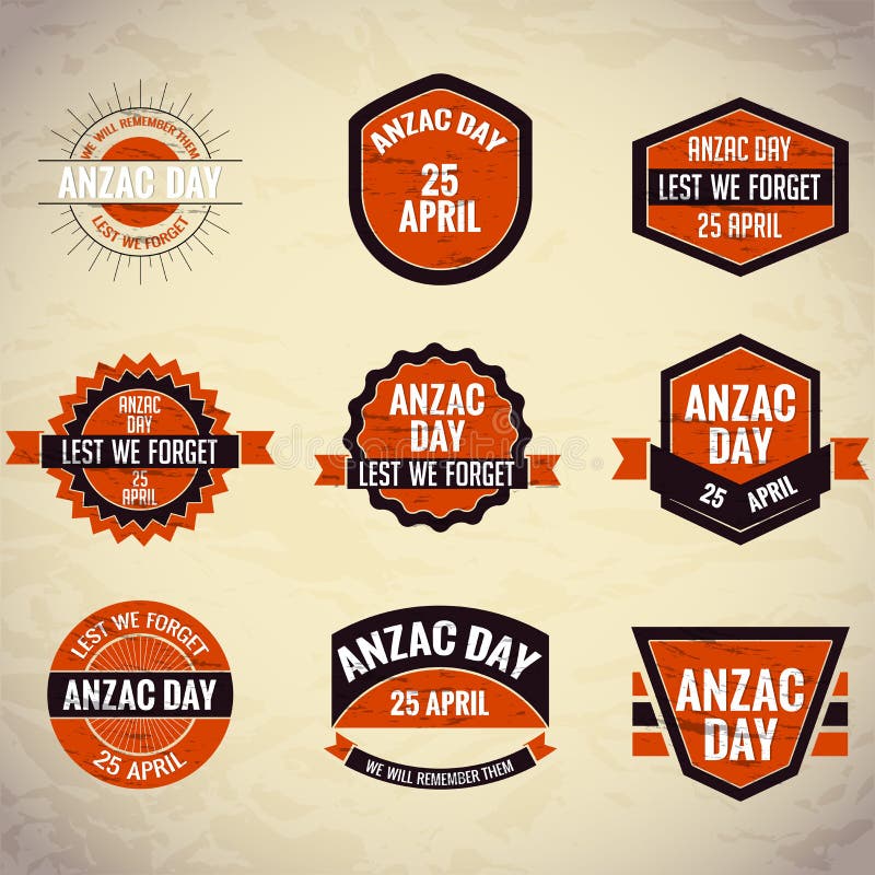 Anzac Day Logo Stock Illustrations – 421 Anzac Day Logo Stock ...