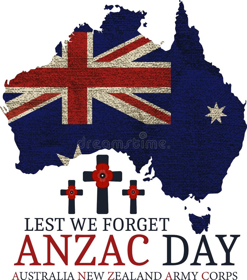 Anzac day. Greeting card stock illustration. Illustration of design ...