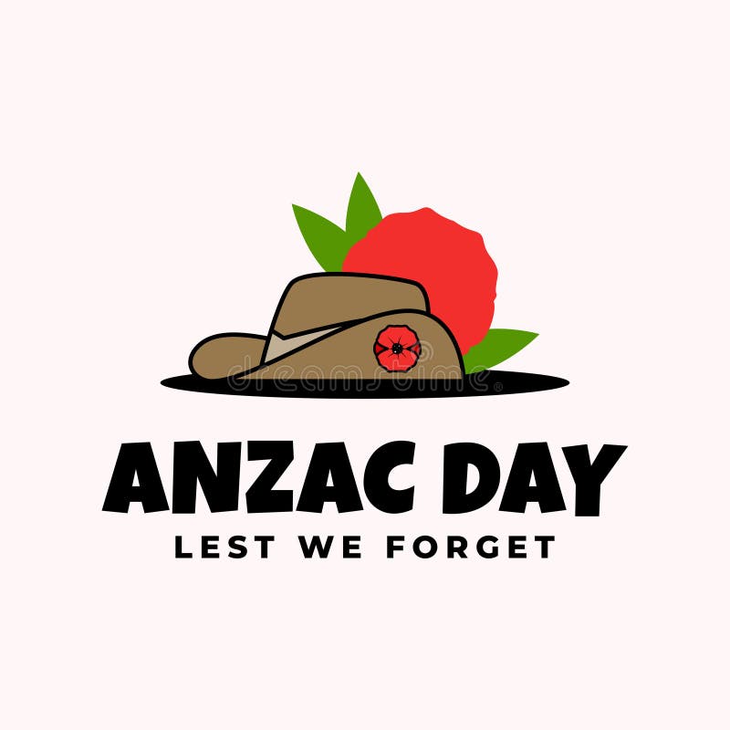 Anzac Day Illustration Design with Groovy Style Stock Illustration ...