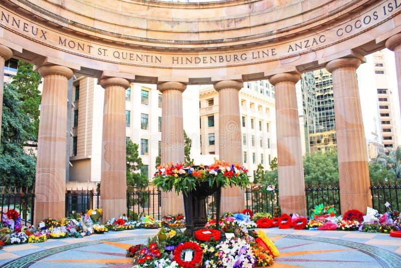 Anzac Square Memorial Monument, Australia Stock Image - Image of ...