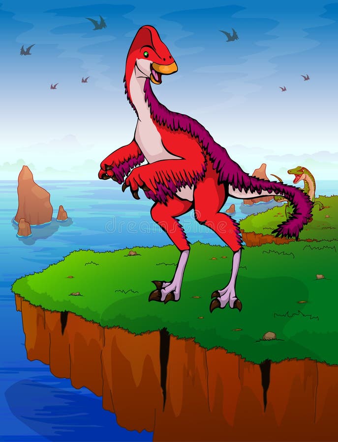 Anzu Wylie on the Background of the Sea. Stock Vector - Illustration of ...