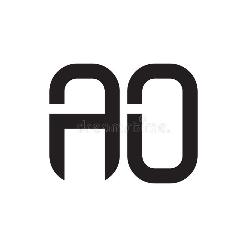 Ao Initial Letter Vector Logo Icon Stock Vector - Illustration of brand ...