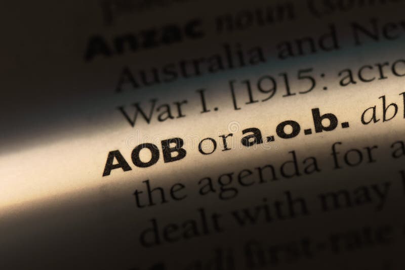 Aob stock image. Image of isolated, page, closeup, writing - 114410263