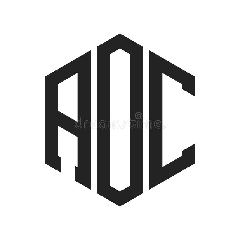 AOC Logo Design. Initial Letter AOC Monogram Logo Using Hexagon Shape ...