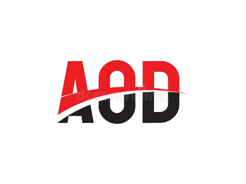 AOD Letter Initial Logo Design Vector Illustration Stock Vector ...